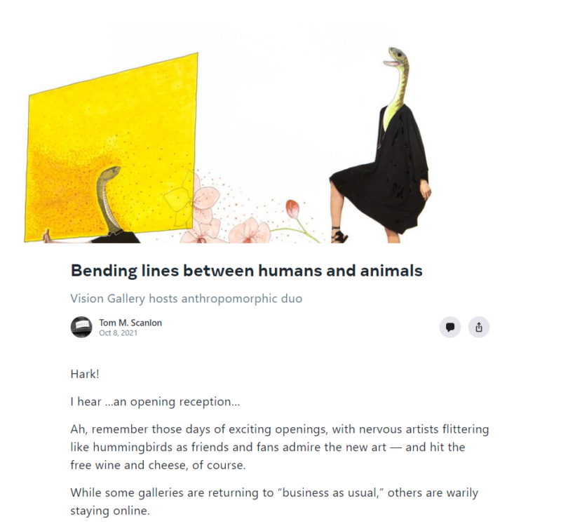 Bending lines between humans and animals - Vision Gallery