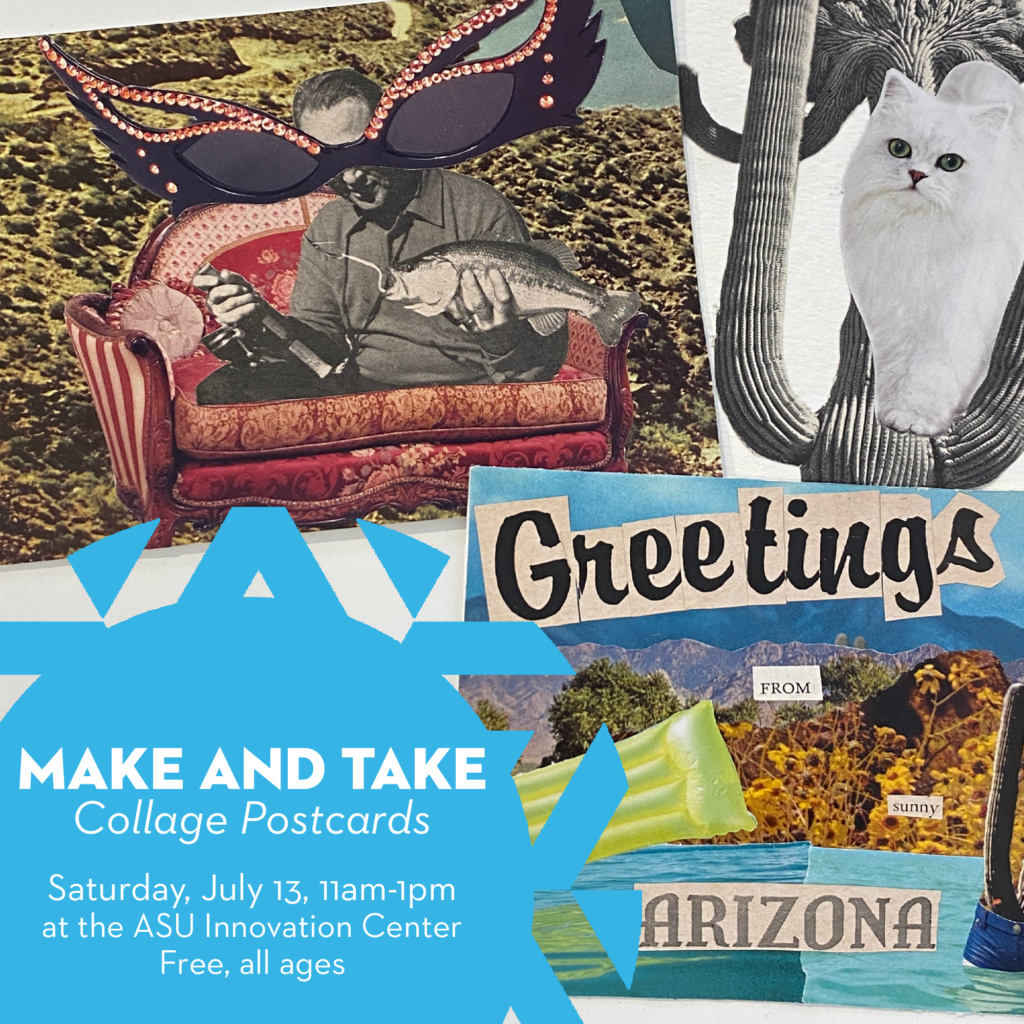 Make and Take: Collage Postcards - Vision Gallery